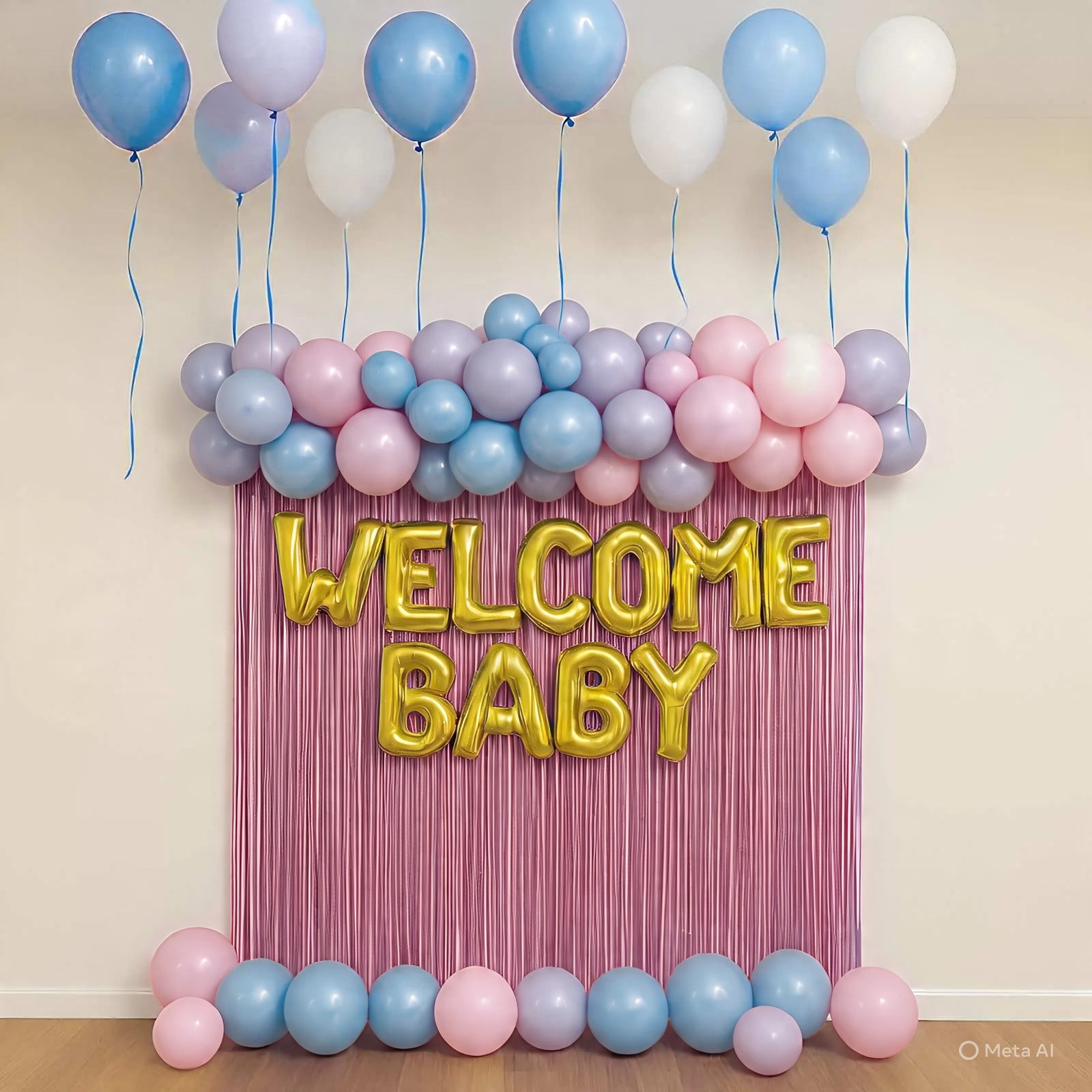 Welcome Baby Balloon Decoration at home – Theballoonwala